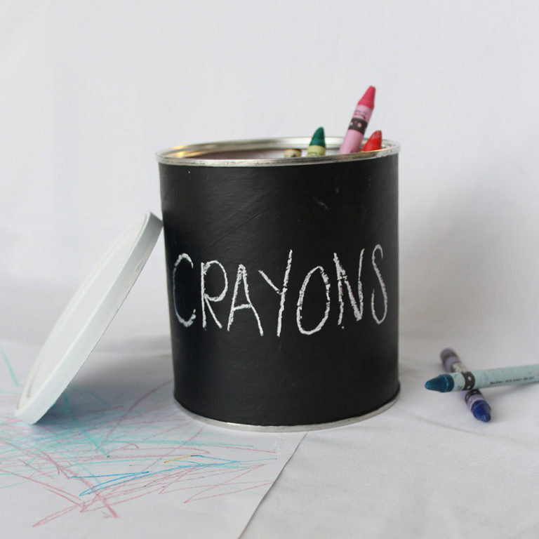 Project Less Waste: DIY Chalkboard Container - Pumps & Push Ups