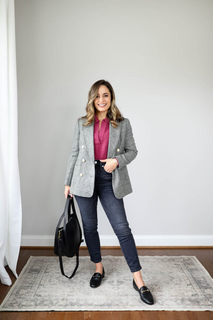 Gray Blazer: Four Color Combinations - Pumps & Push Ups